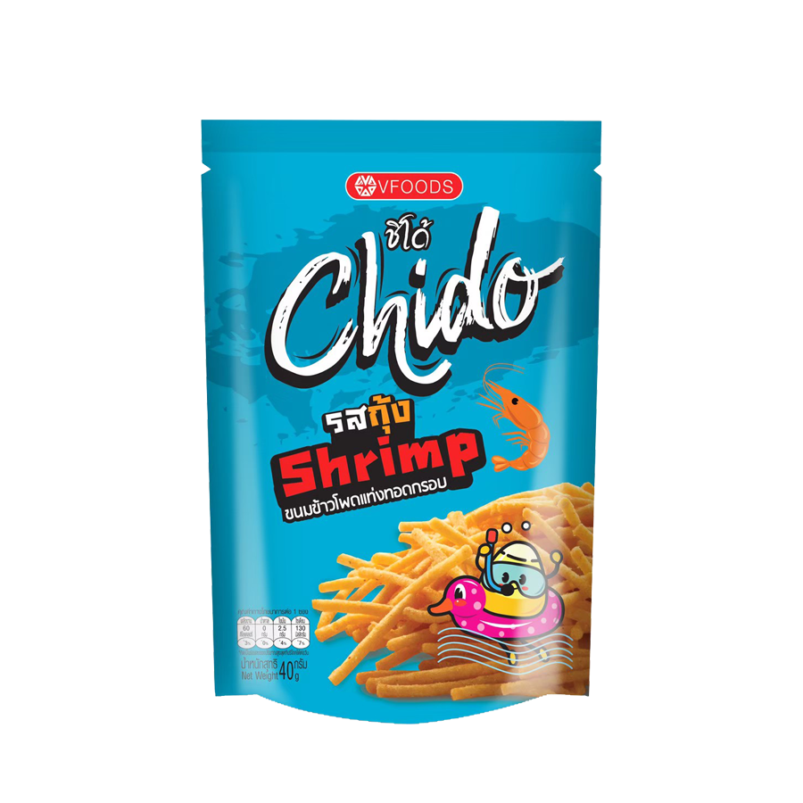 Snack bắp vị tôm hiệu Chido 40gr